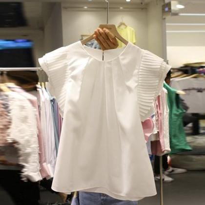 Cute Chiffon Ruffle Top T-shirt on Luulla