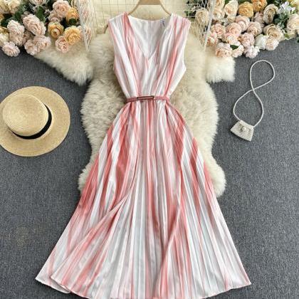 Stylish V Neck A Line Dress Fashion Dress on Luulla