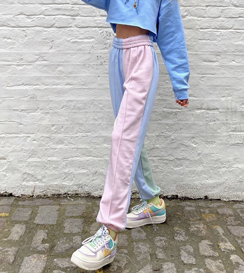 Pants Chic Pink Blue Pant on Luulla