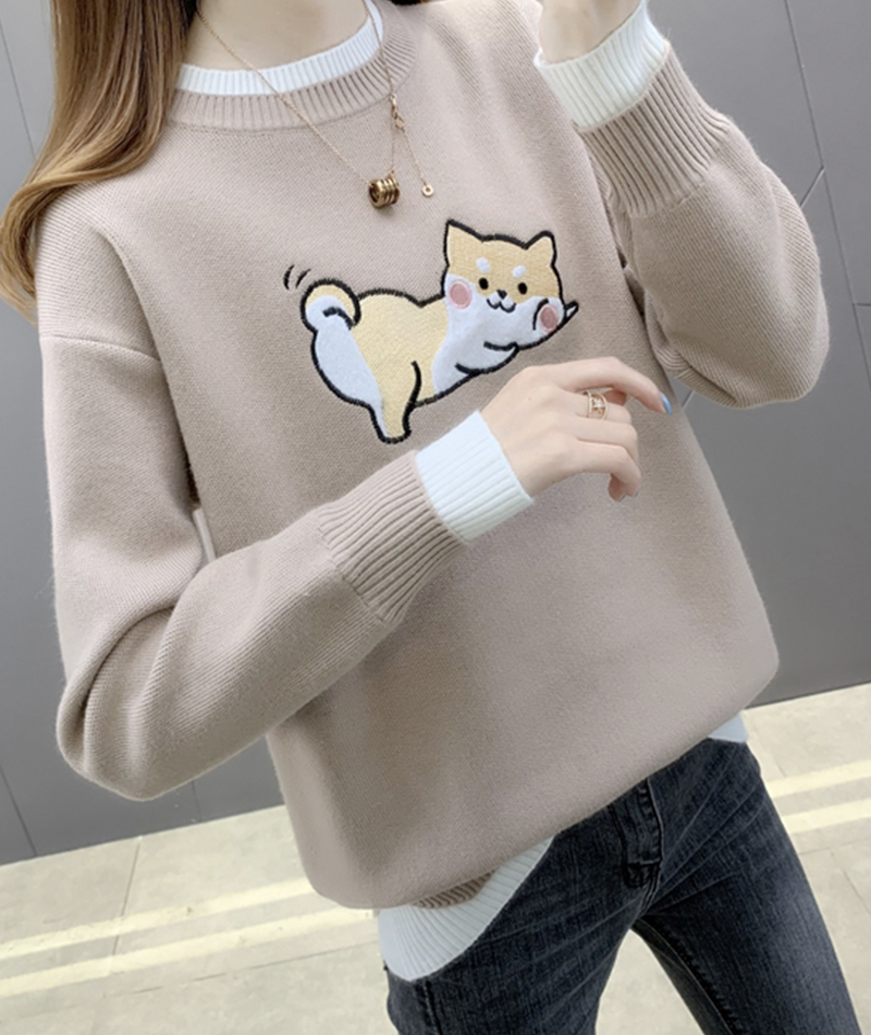 Cute Cat Long Sleeve Sweater on Luulla
