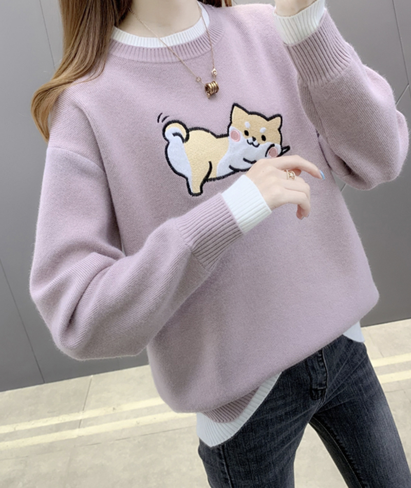 Cute Cat Long Sleeve Sweater on Luulla