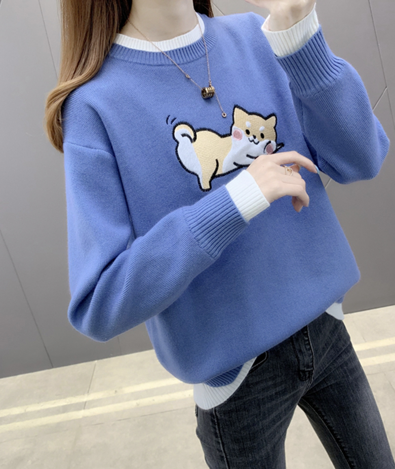 Cute Cat Long Sleeve Sweater on Luulla