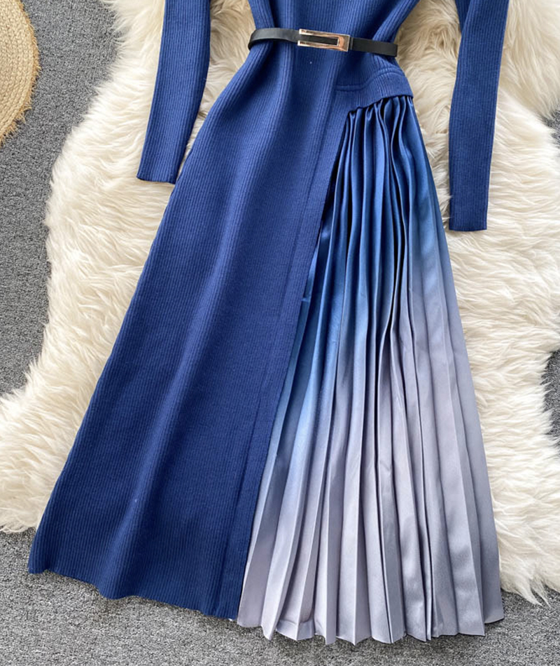 Uniquely Designed Knitted Stitching Dress on Luulla