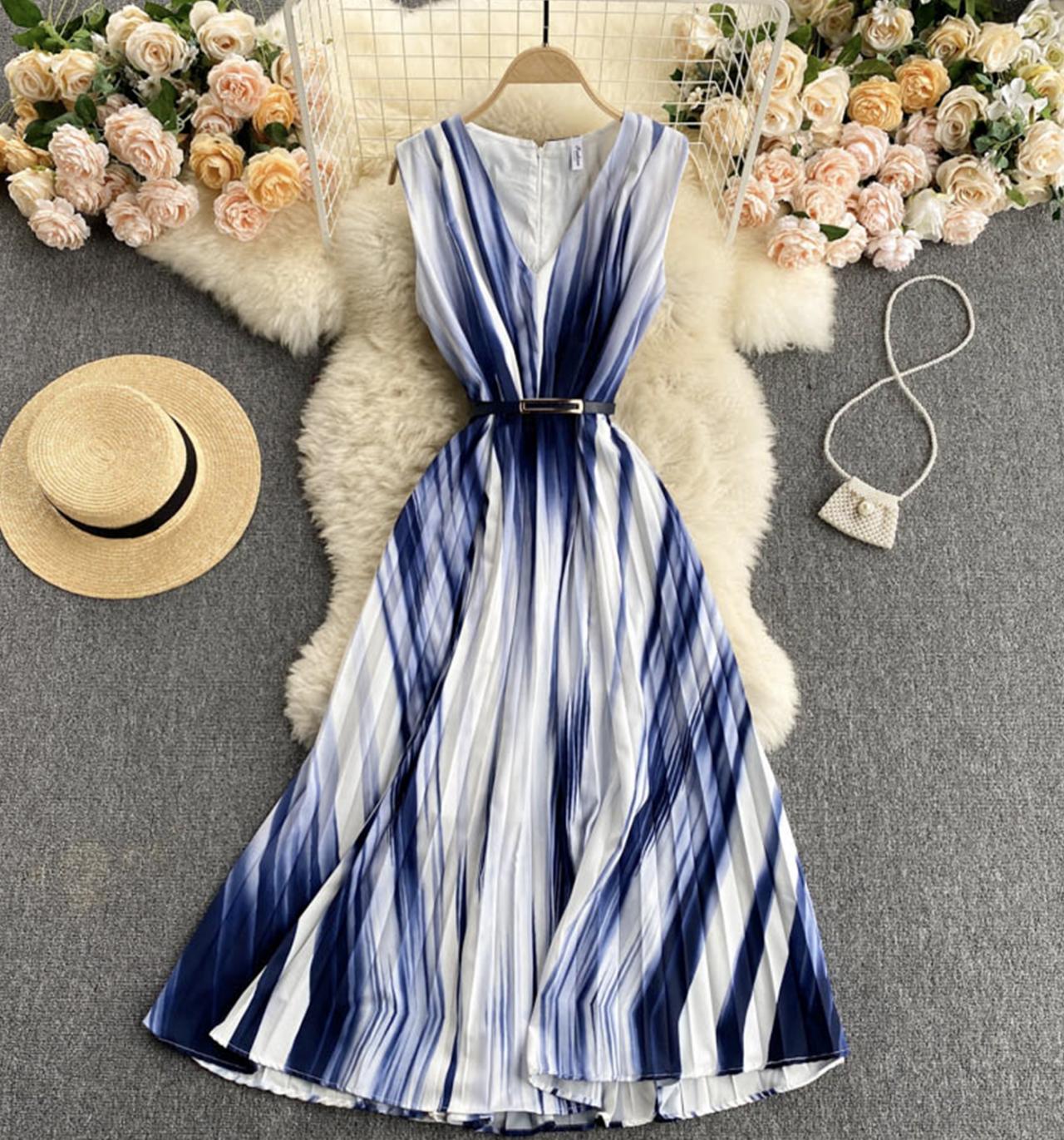 Stylish V Neck A Line Dress Fashion Dress on Luulla