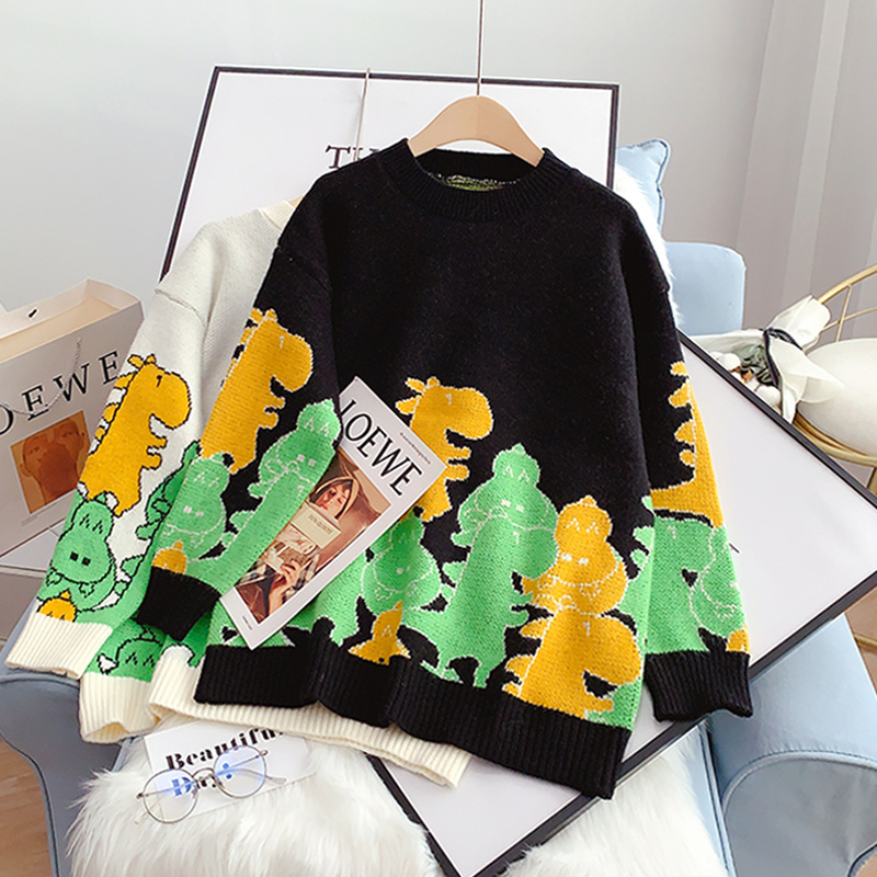 Cute Dinosaur Long Sleeve Sweater on Luulla