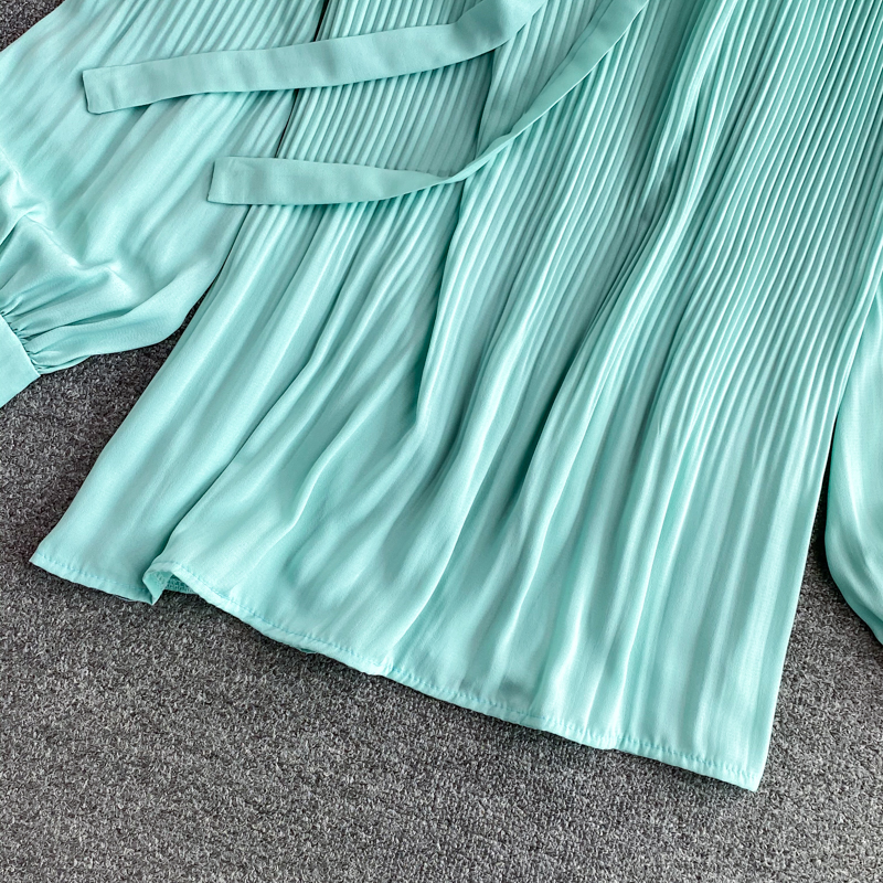 Simple Chiffon Long Sleeve Tops on Luulla