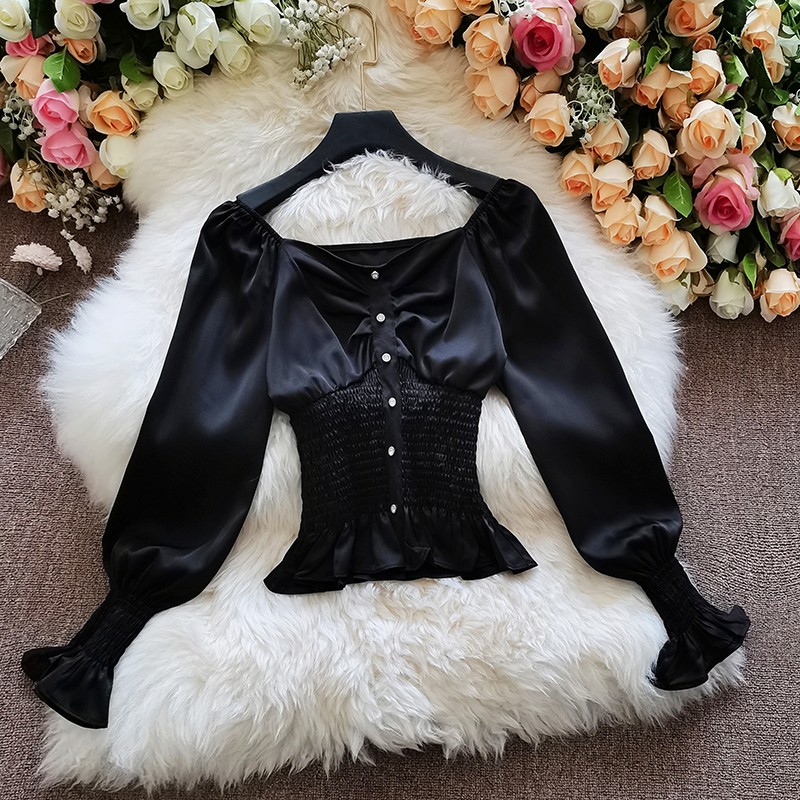 Simple Long Sleeve Tops Fashion Tops on Luulla