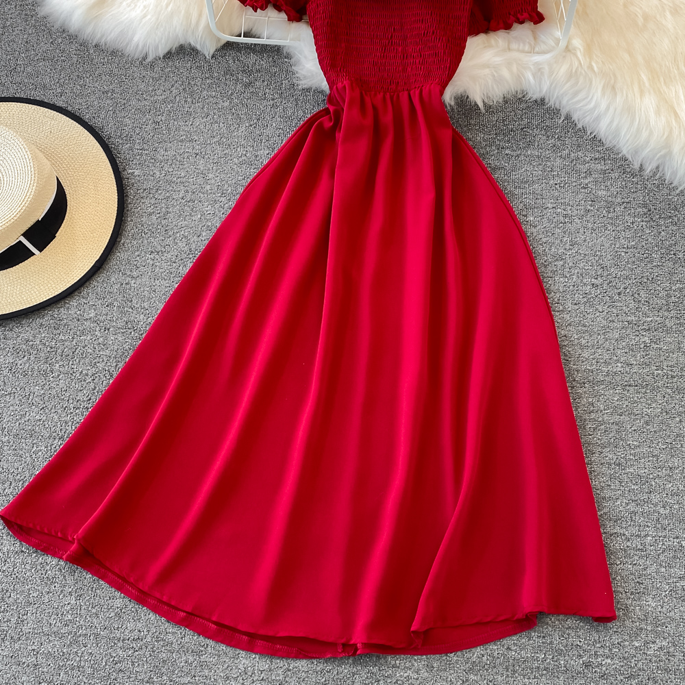 Cute A Line Off Shoulder Dress Short Dress on Luulla