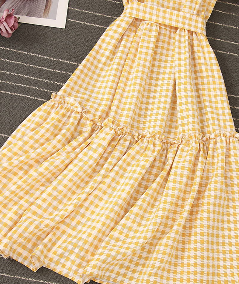 Cute Plaid Dress A Line Short Dress on Luulla