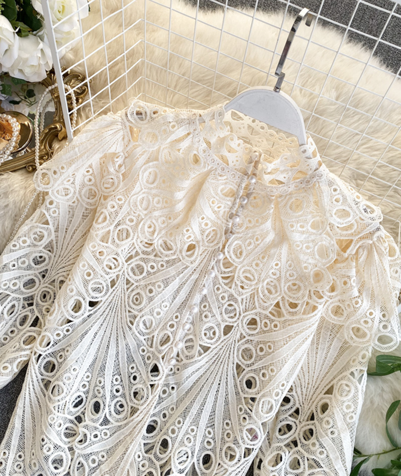 Retro Hollow Lace Tops on Luulla