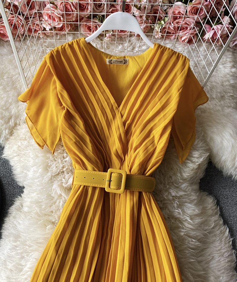 A Line V Neck Short Dress Fashion Dress on Luulla