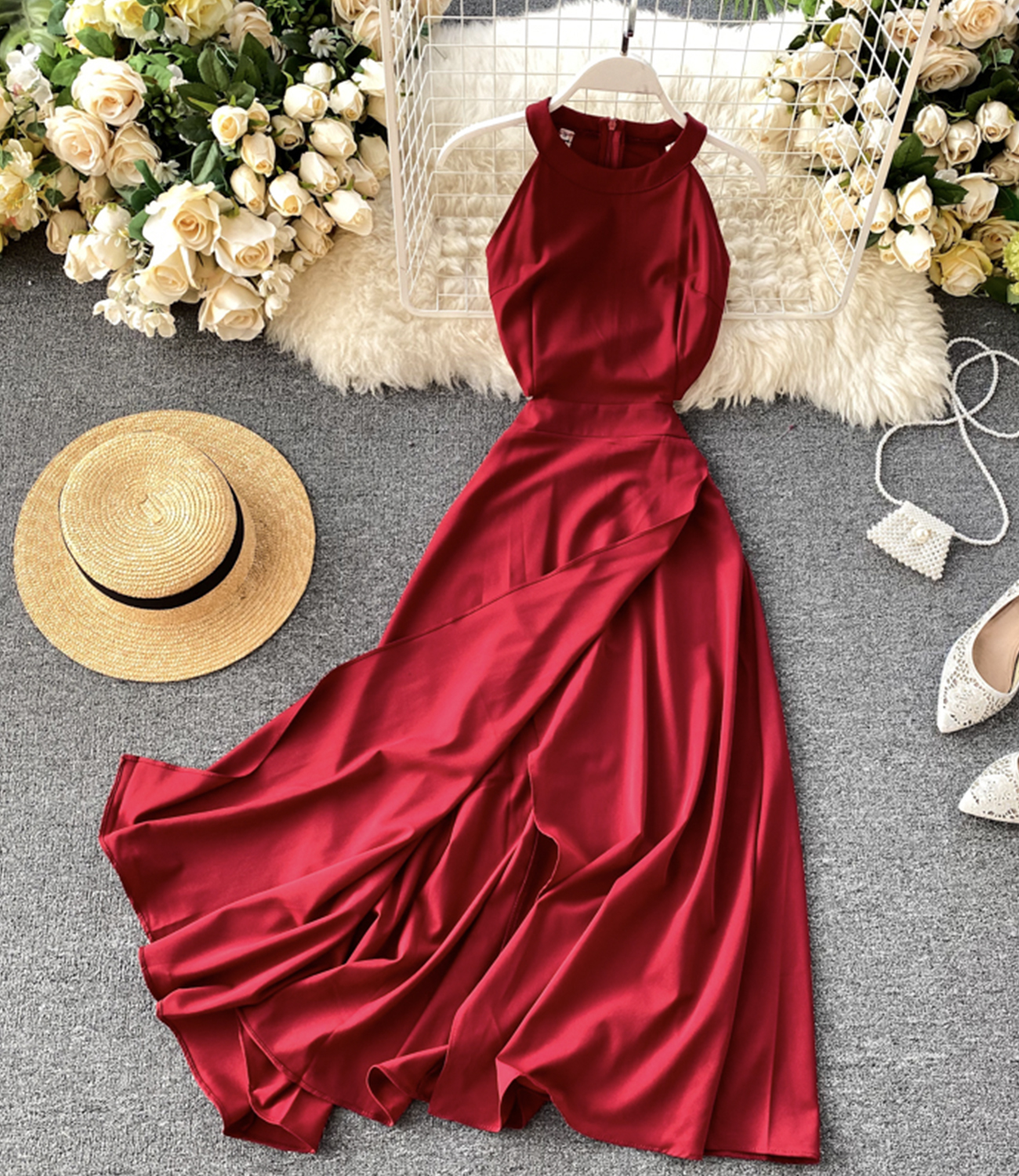 Simple A Line Short Dress on Luulla