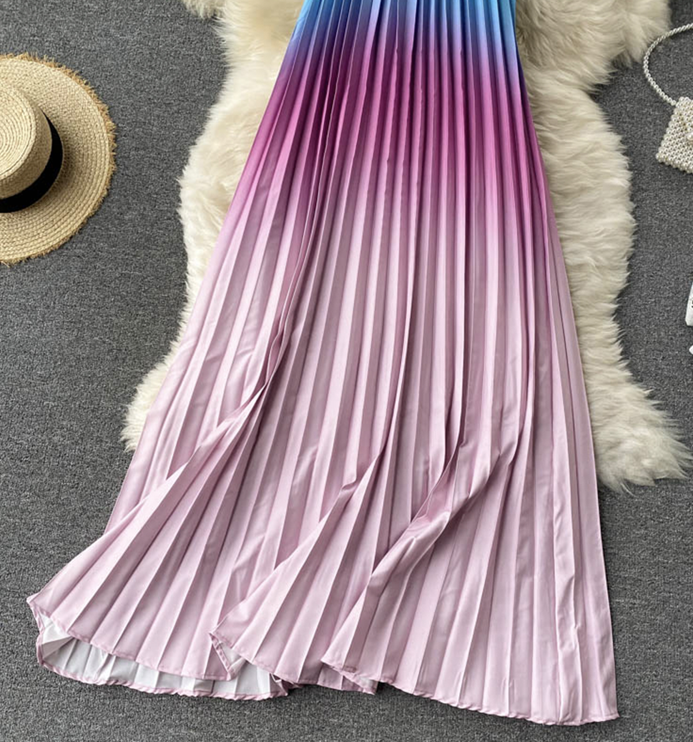 Cute Gradient Off-the-shoulder Dress on Luulla