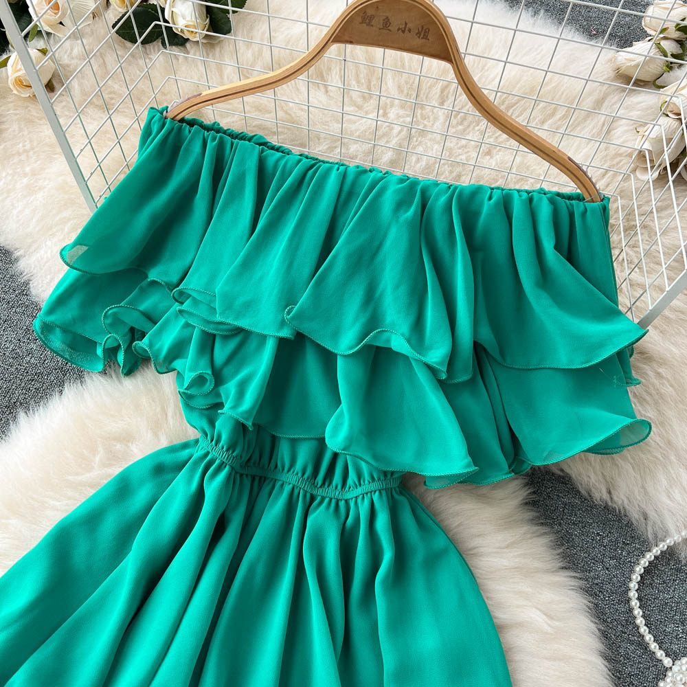 Lovely Chiffon A-line Off The Shoulder Dresses, Fashion Girl Dresses on ...